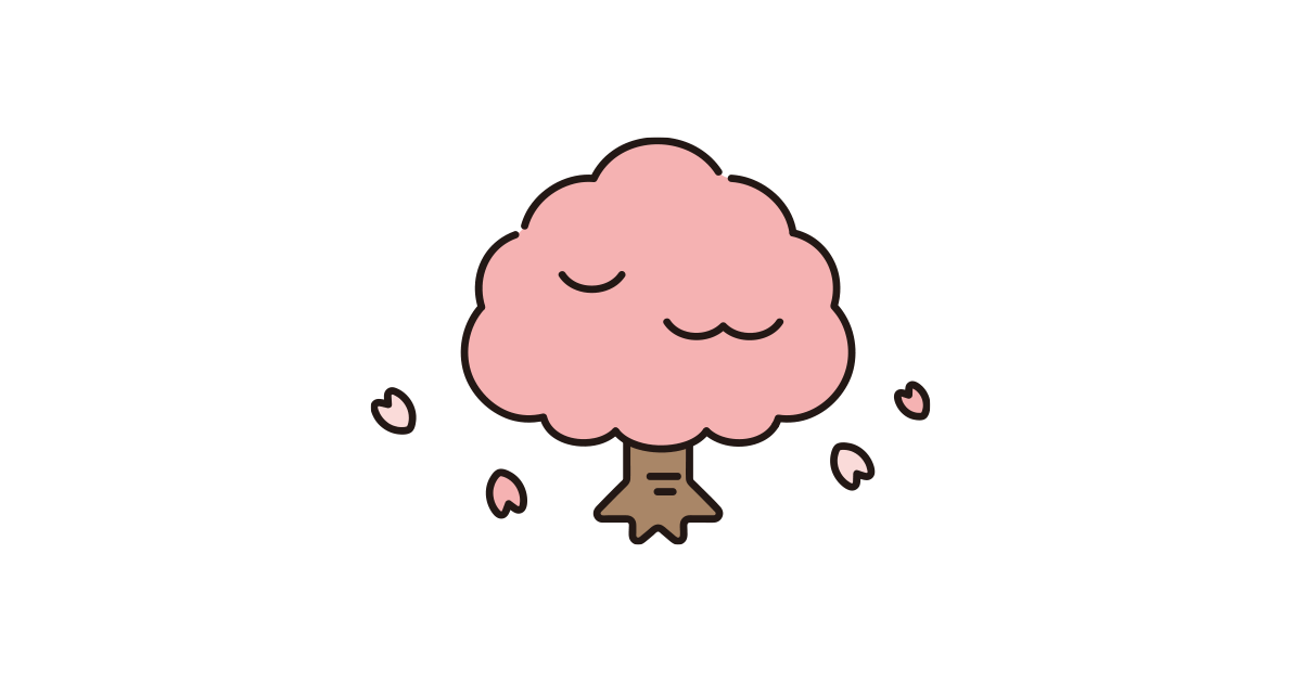 桜の木のイラスト|商用可・フリーイラスト素材|ソコスト