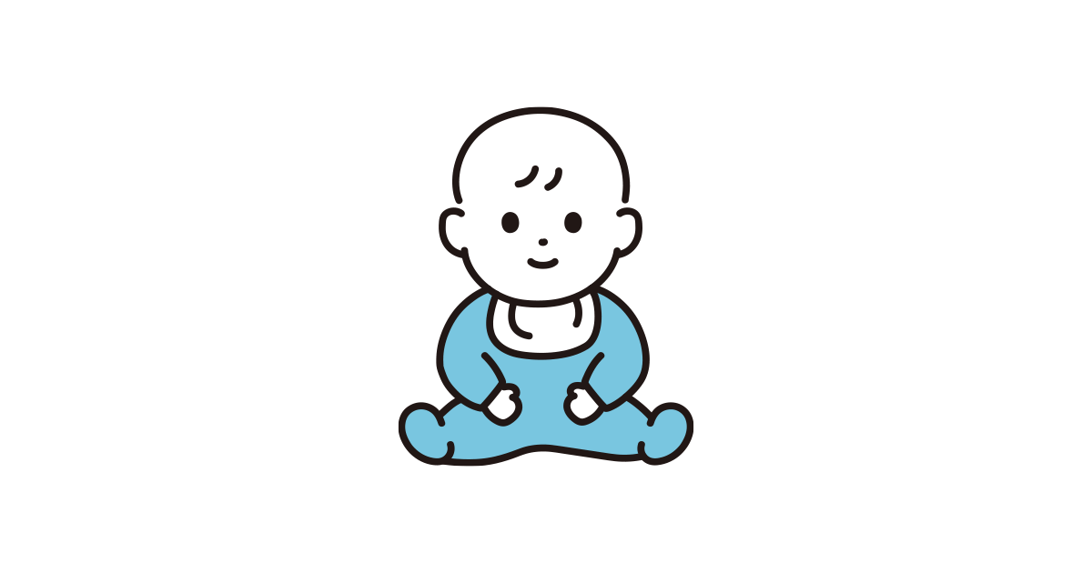 赤ちゃんのイラスト|商用可・フリーイラスト素材|ソコスト