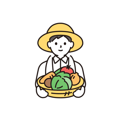 農家の女性のイラスト|商用可・フリーイラスト素材|ソコスト